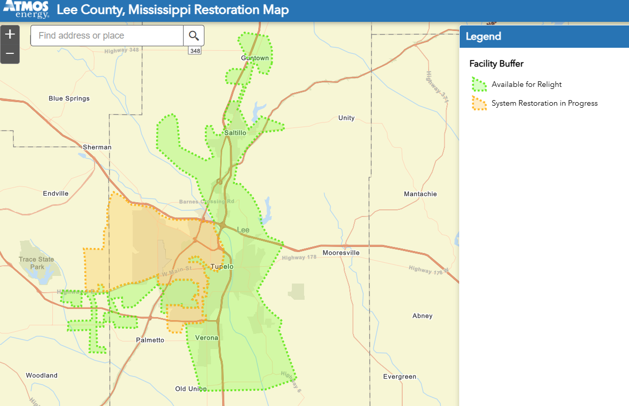 Atmos: Gas restored to 6,385 Lee County customers | Local News ...