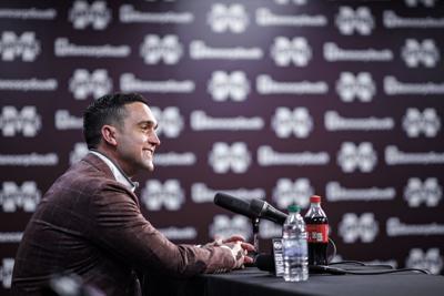 'I plan to stay here a long time': Purcell introduced as Mississippi ...