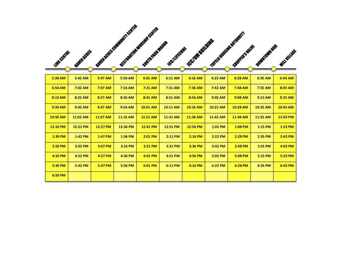 Tupelo Transit yellow route gets new stop | News | djournal.com