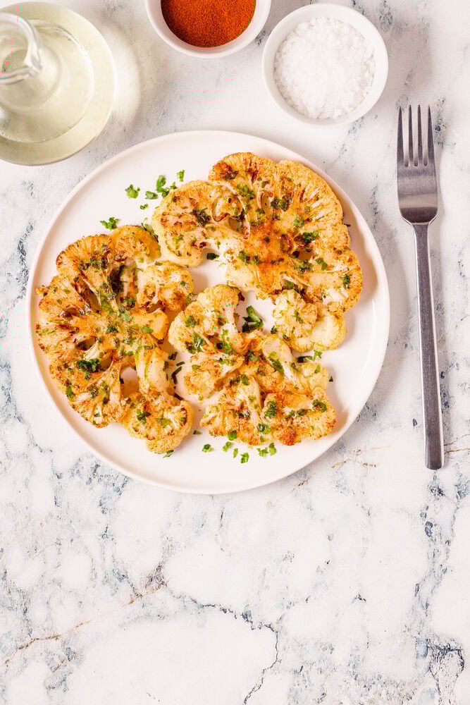 Cauliflower steaks are tender on inside, crispy on outside | Culture ...