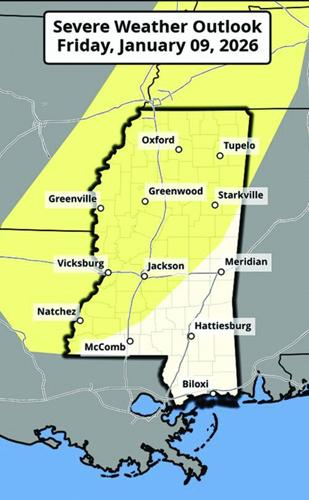 Level 2 severe weather threat Friday, Jan. 9 | Weather | djournal.com