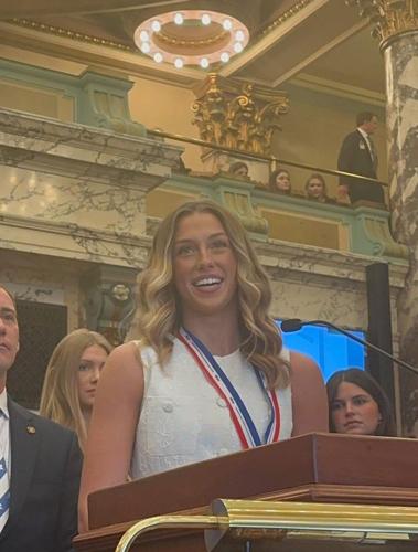 Ingomar Lady Falcon basketball and volleyball recognized at state ...