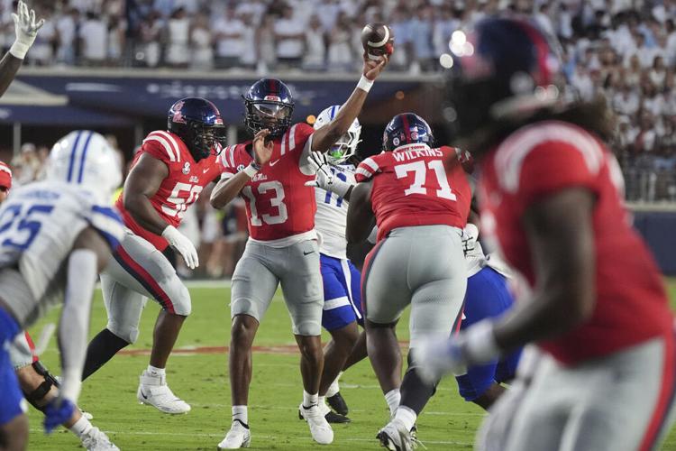 Brycen Sanders knows Ole Miss' offensive line better than it showed vs ...