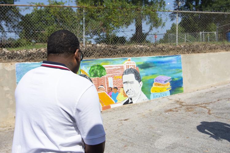 Alice Little, A. M. Strange mural complete at Boy's & Girls Club ...