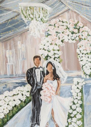 Brandon artist paints live during wedding ceremonies | Bridal ...