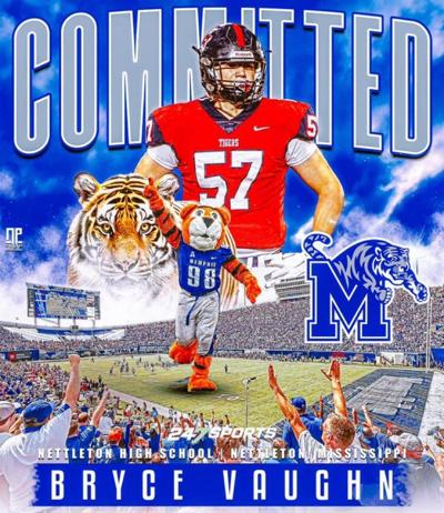 Nettleton senior offensive lineman Bryce Vaughn commits to Memphis ...