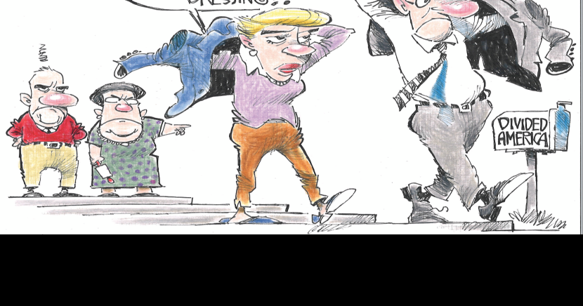 divided america cartoon | | djournal.com