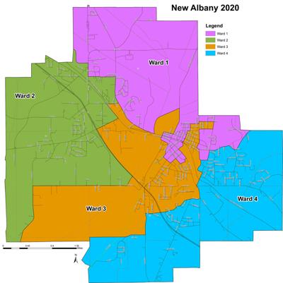 Board sets public hearing on city redistricting | New Albany Gazette ...
