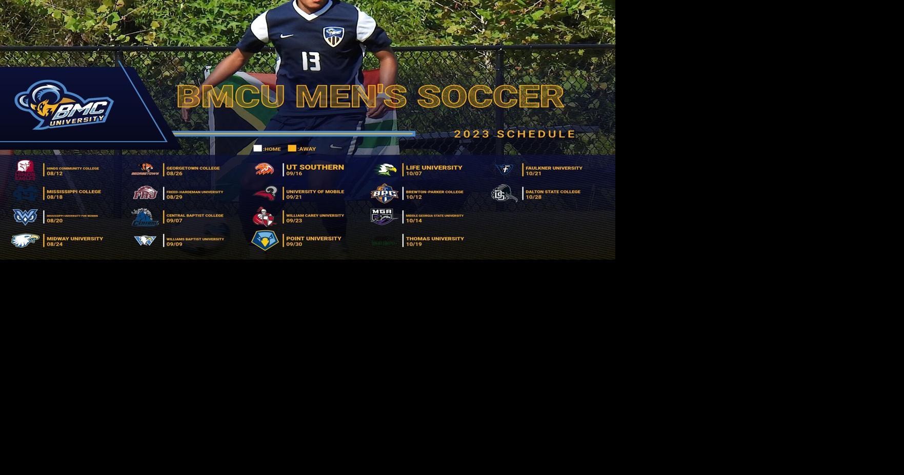 2023 schedule set for BMCU Men’s Soccer | Sports | djournal.com