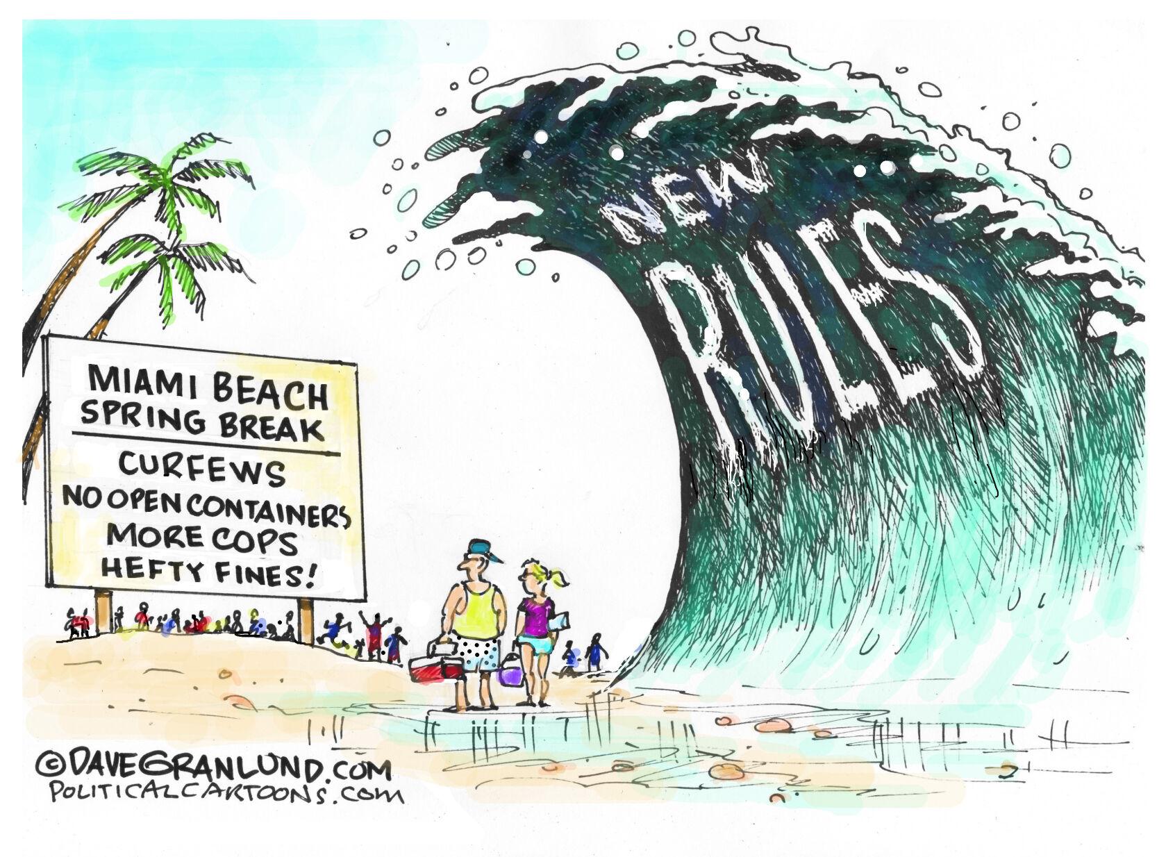 spring break cartoon | | djournal.com