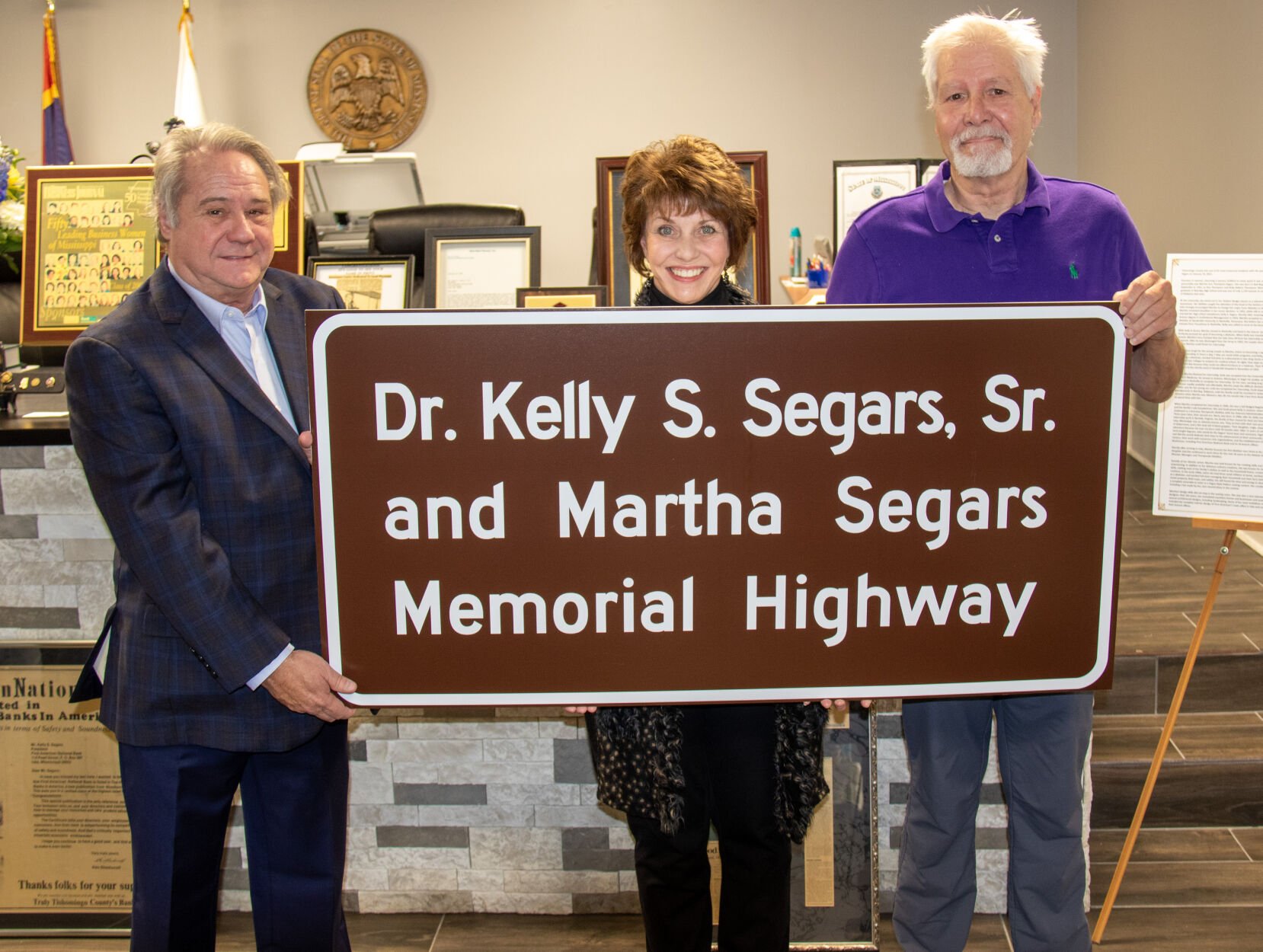 Iuka highway dedicated in honor of Dr. Kelly and Martha Segars | Local ...