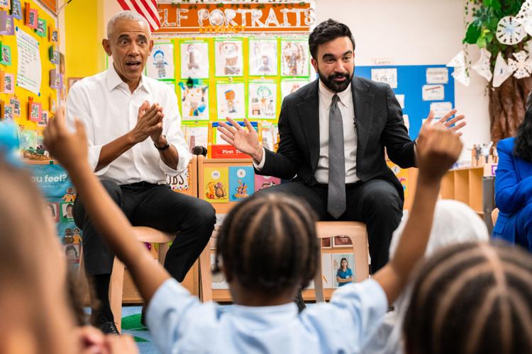 Obama meets Mamdani in New York City before reading to preschoolers ...
