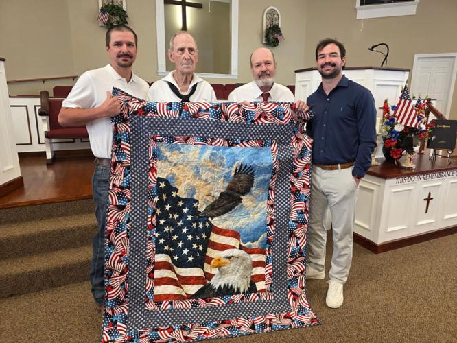 Navy veteran presented with Quilt of Valor ahead of Memorial Day ...