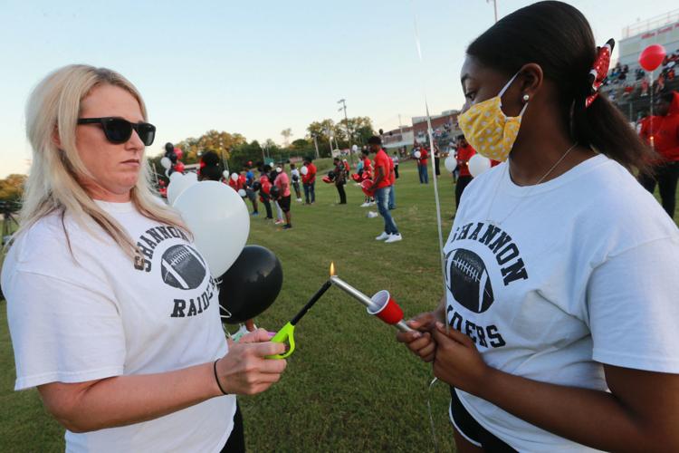 Vigil held to honor life of Shannon High School football player | News ...