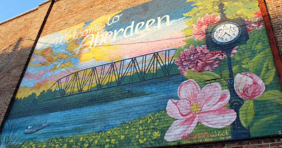 New Aberdeen mural represents Mississippi through 50in50 Project | News ...