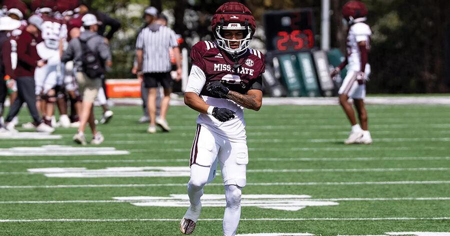 Transfer receiver Thompson already a leader for MSU | Mississippi State ...
