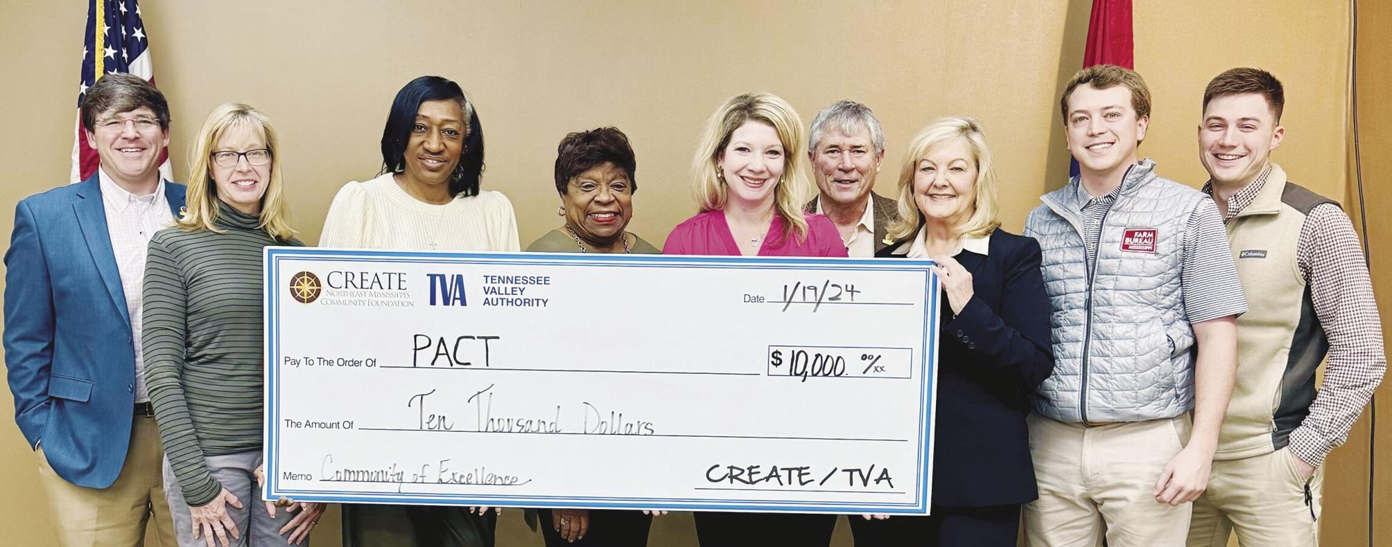 PACT Secures $10,000 Donation from CREATE and TVA for Communities of Excellence Program | News ...
