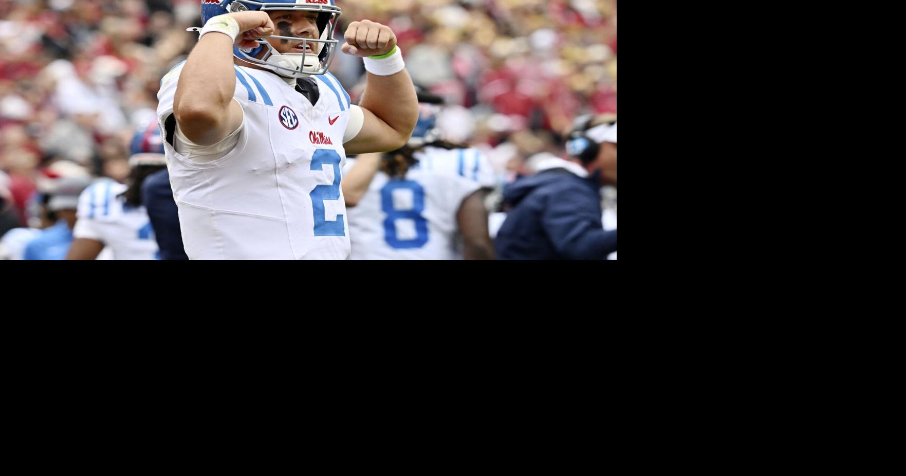 Offensive records fall as Ole Miss wins in Fayetteville for first time ...