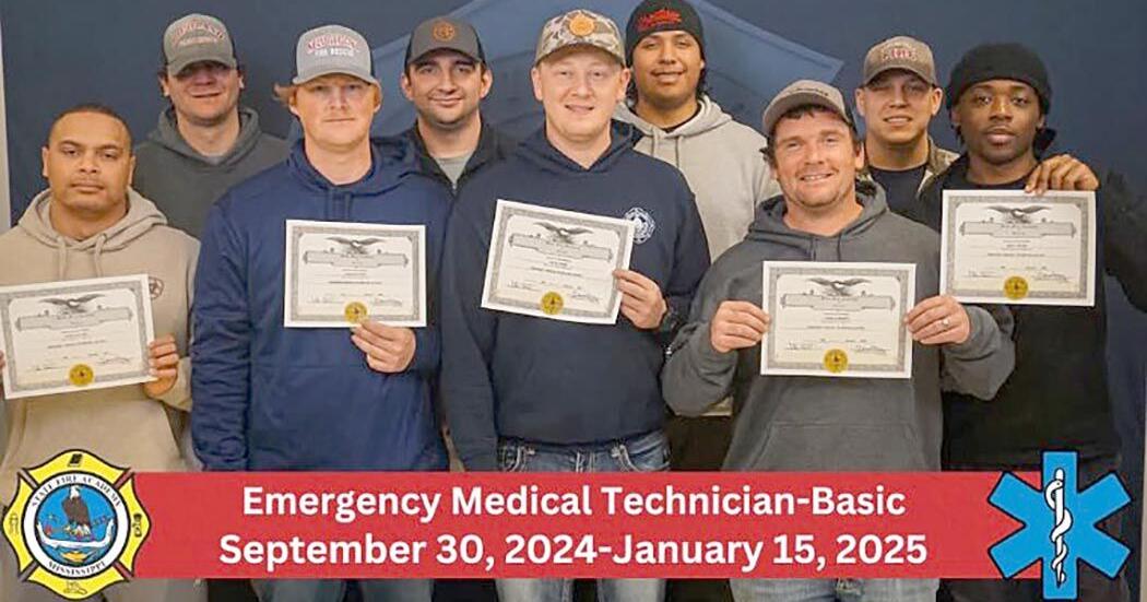 Three local firefighters completed EMT-Basic class | New Albany Gazette ...