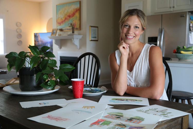 Oxford artist Sarah Godwin enjoys simplicity, complexity of watercolors ...