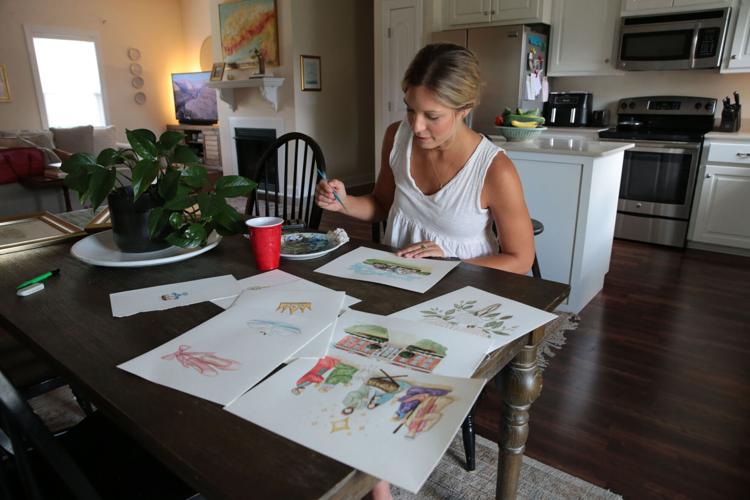 Oxford artist Sarah Godwin enjoys simplicity, complexity of watercolors ...