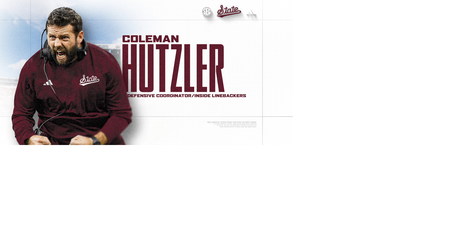 Coleman Hutzler officially announced as new Mississippi State defensive ...