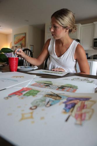 Oxford artist Sarah Godwin enjoys simplicity, complexity of watercolors ...