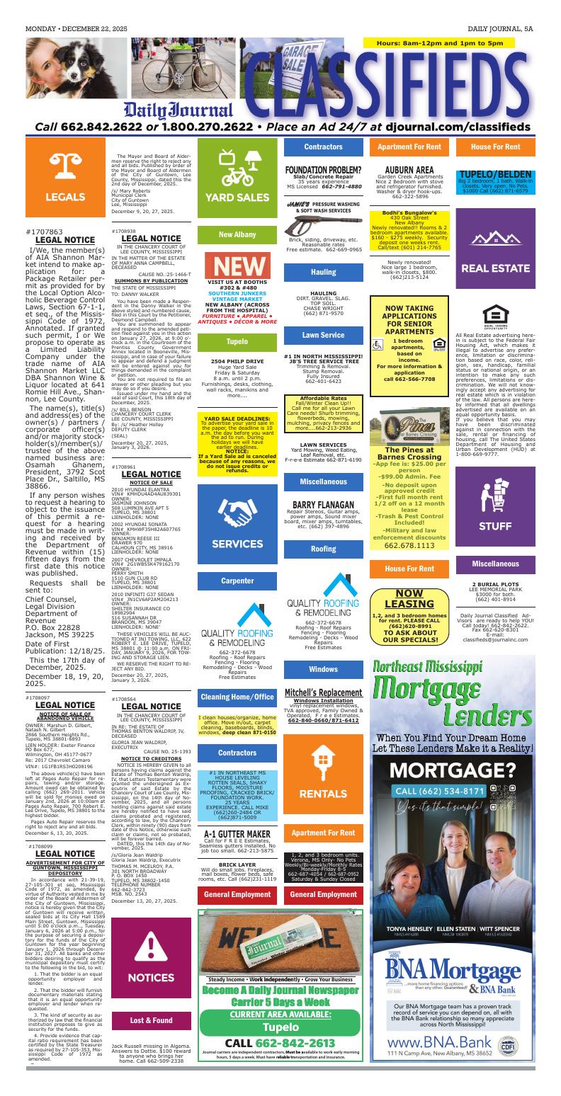 Page A5 | Daily Journal e-Edition | djournal.com