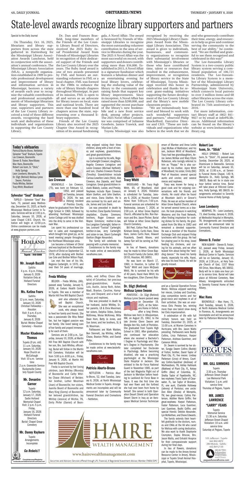 Page A4 | Daily Journal e-Edition | djournal.com