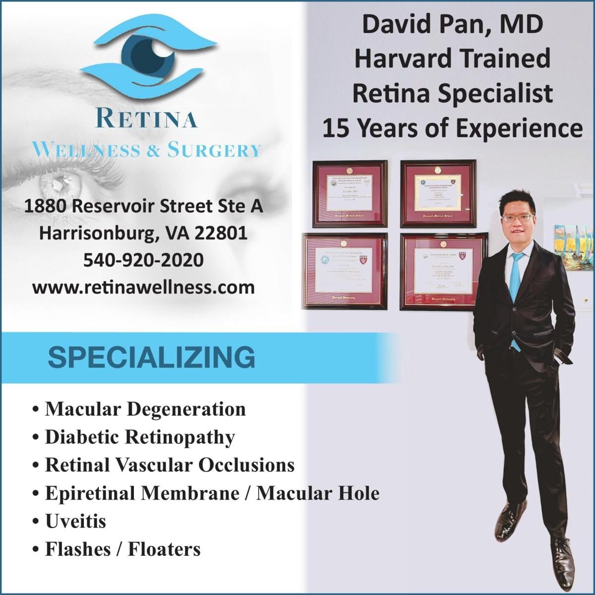 RETINA WELLNESS AND SURGERY | Marketplace | dnronline.com