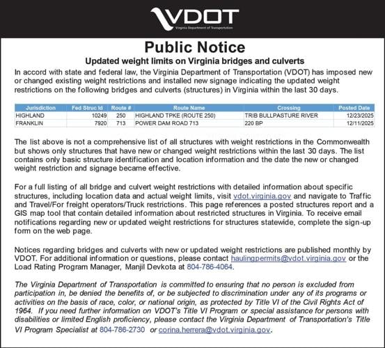 VA DEPT OF TRANSPORTATION | Marketplace | dnronline.com