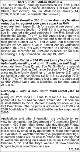 Planning Commission Meeting 2026-01-14 | Notices | dnronline.com