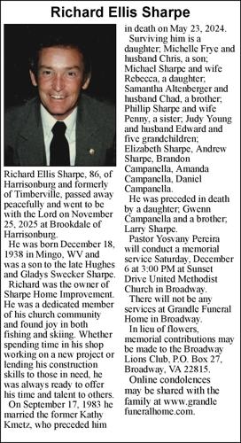 Richard Ellis Sharpe | Obituaries | dnronline.com
