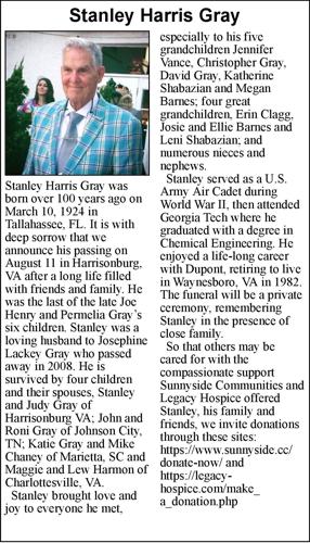 Stanley Harris Gray | Obituaries | dnronline.com