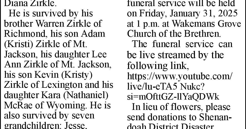 Keith Monroe Zirkle | Obituaries | dnronline.com