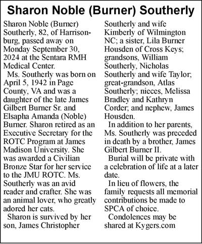 Sharon Noble (Burner) Southerly | Obituaries | dnronline.com