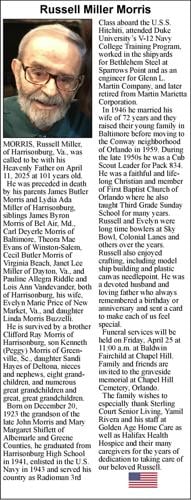 Russell Miller Morris | Obituaries | dnronline.com