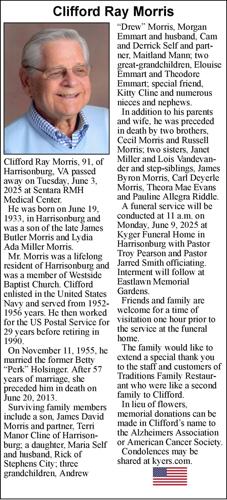 Clifford Ray Morris | Obituaries | dnronline.com