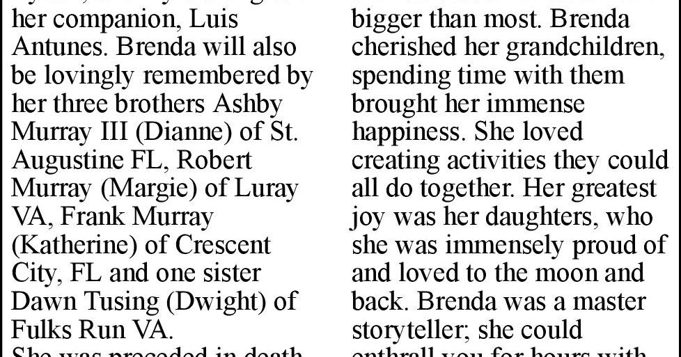 Brenda Kay Murray | Obituaries | dnronline.com