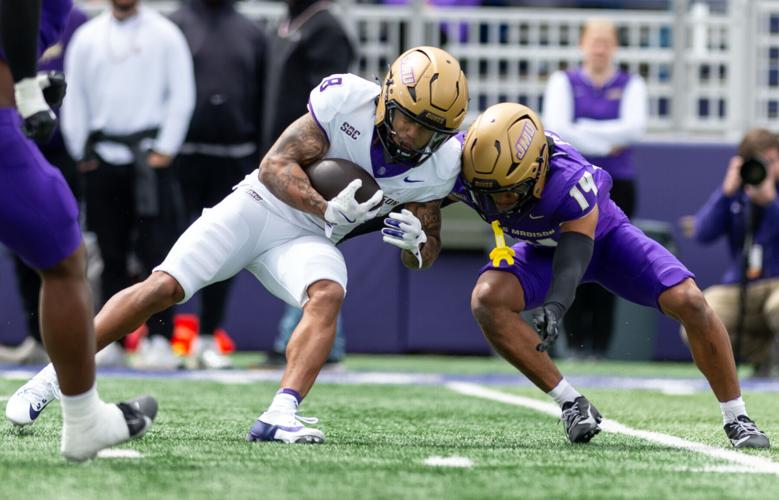 Flowe celebrates first interception for JMU | James Madison | dnronline.com