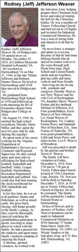 Rodney (Jeff) Jefferson Weaver | Obituaries | dnronline.com