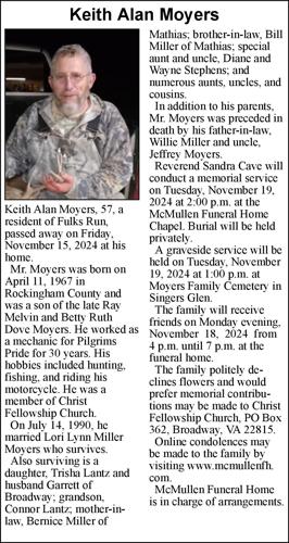 Keith Alan Moyers | Obituaries | dnronline.com