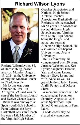 Richard Wilson Lyons | Obituaries | dnronline.com