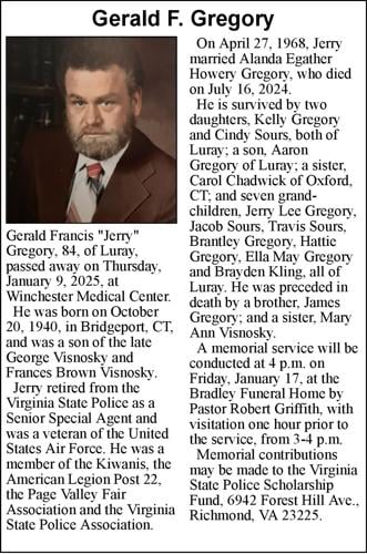 Gerald F. Gregory | Obituaries | dnronline.com