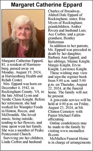 Margaret Catherine Eppard | Obituaries | dnronline.com