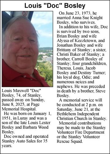 Louis "Doc" Bosley | Obituaries | dnronline.com