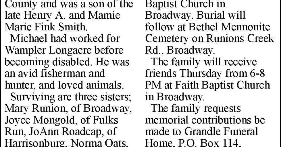 Michael Hopkins Smith | Obituaries | dnronline.com