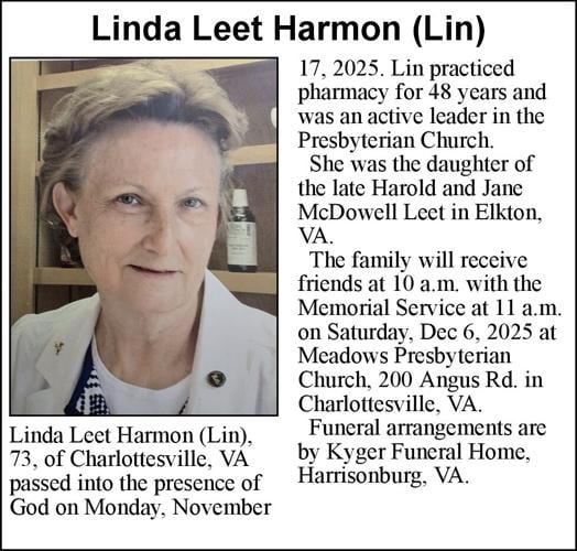 Linda Leet Harmon (Lin) | Obituaries | dnronline.com
