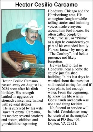 Hector Cesilio Carcamo | Obituaries | dnronline.com