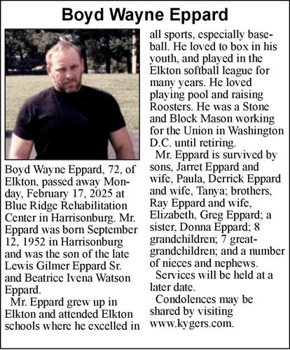 Boyd Wayne Eppard | Obituaries | dnronline.com